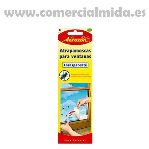 Transparent fly trap for windows AEROXON