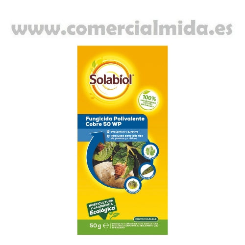 SOLABIOL cupric polyvalent fungicide (50g or 500g) – Comercial Mida